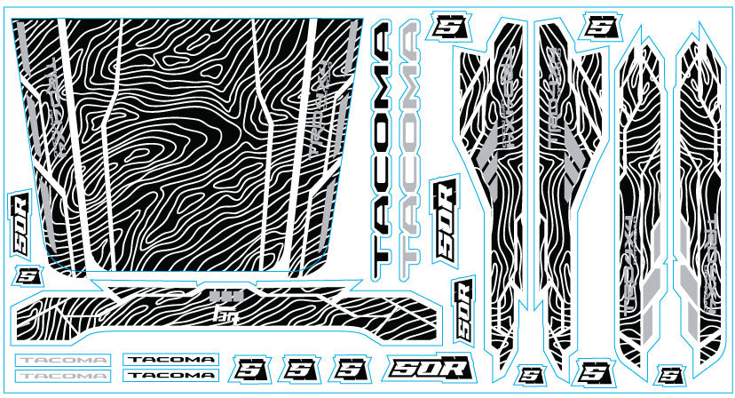 Precurser Topo Pattern Universal Decal Sheet – SOR RC Products