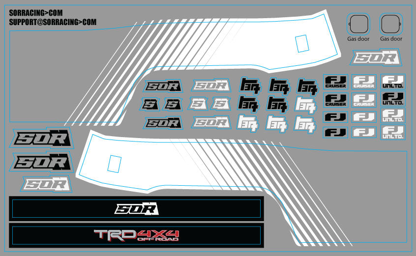 Element RC UTRON Bed Decal Kits – SOR RC Products
