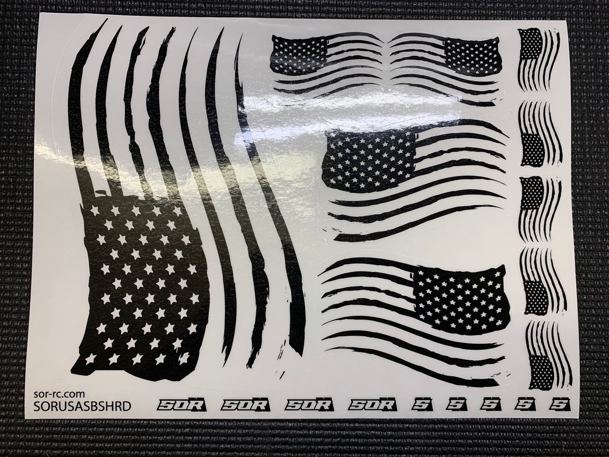 American Flag Window Decal Kit – SOR RC Products