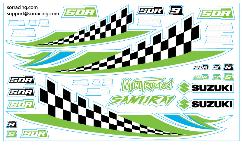 Daytona Universal Decal Kit – SOR RC Products